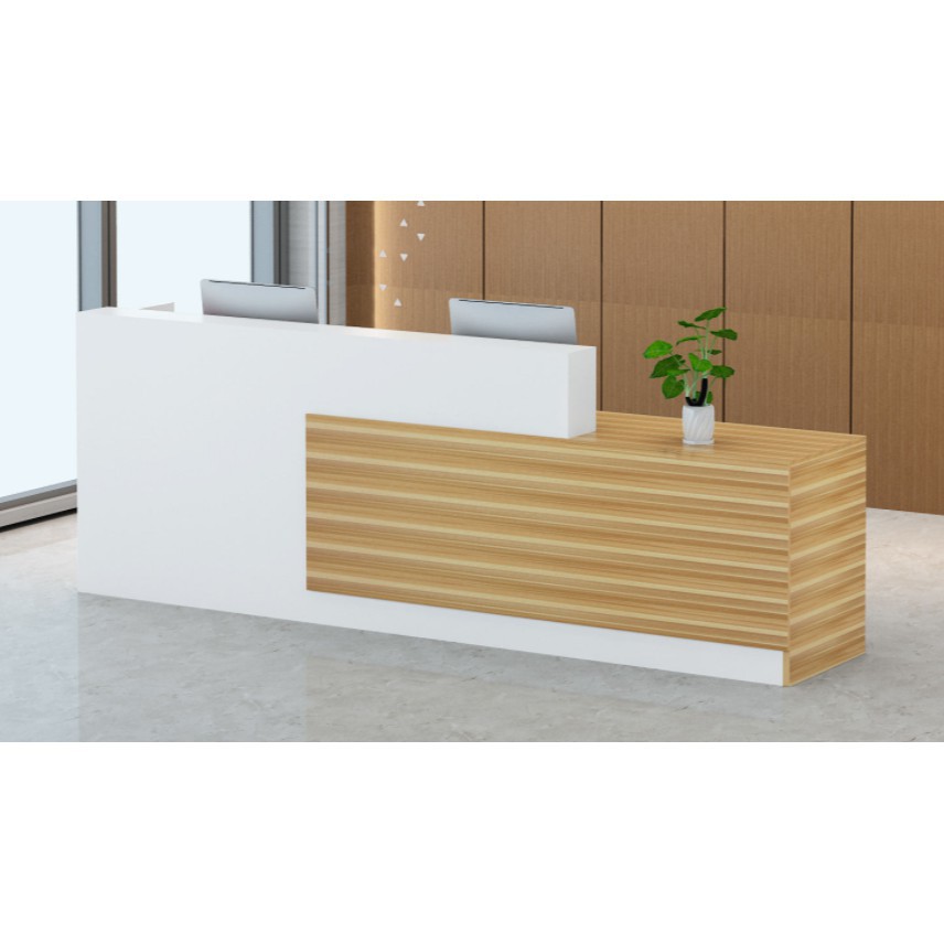 ┋Simple and modern paint cashier counter reception desk clothing store ...