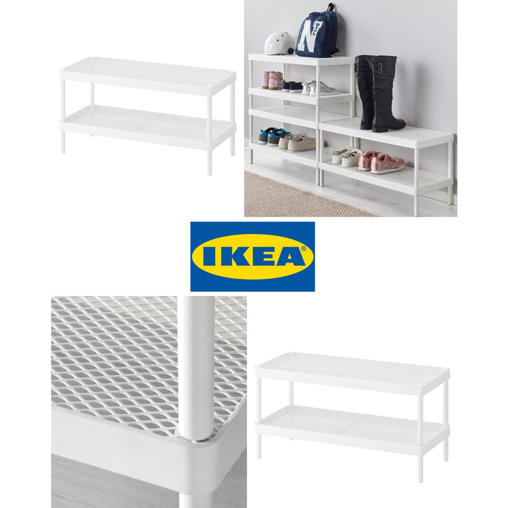 [READY STOCK] IKEA MACKAPAR SHOE RACK 78X32X40 STEEL WHITE | RAK KASUT ...