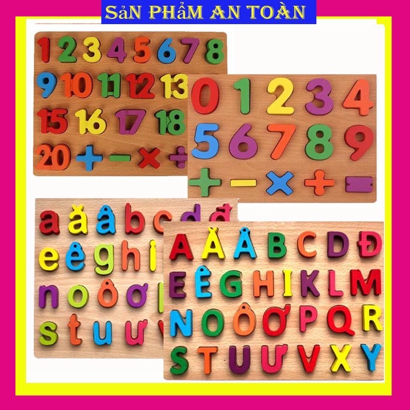 Alphabet, Wooden Numbers | Shopee Malaysia
