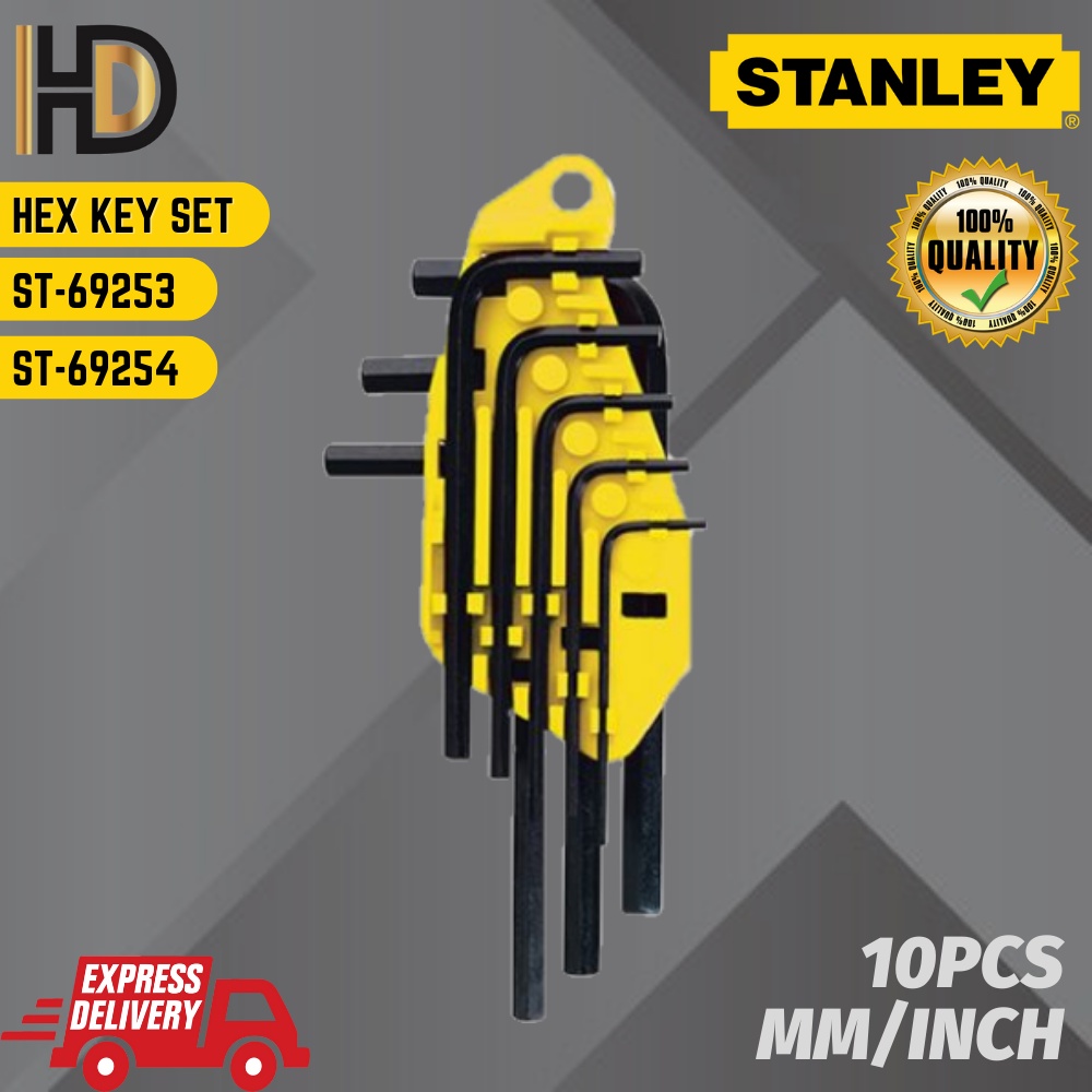 STANLEY 10 Pcs Hex Key Set / STANLEY 69-253 & 69-254 10 Pcs Hex Key Set ... STANLEY 10 Pcs Hex Key Set / STANLEY 69-253 & 69-254 10 Pcs Hex Key Set ...