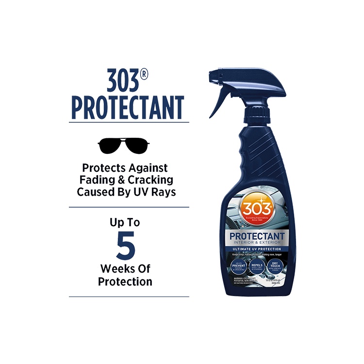 303 Interior Exterior Plastic Vinyl Rubber UV Protectant Spray (473ml ...