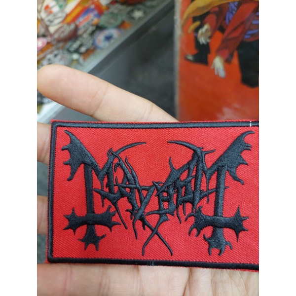 PATCHES IRON ON MAYHEM LOGO | Shopee Malaysia
