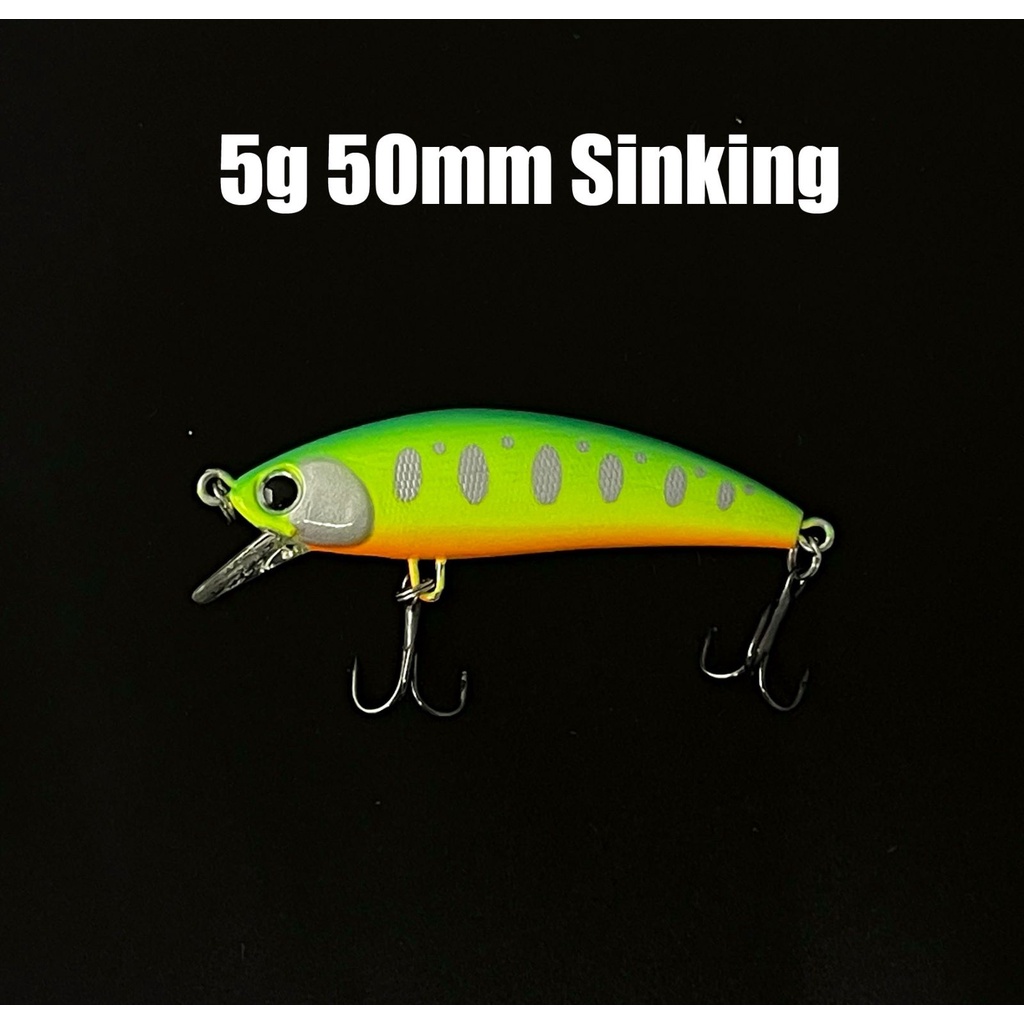 Anh 50mm 5g Sinking Minnow Ultra Light Lures Fishing Sebarau Ikan Kerah 50s 50ss | Shopee Malaysia
