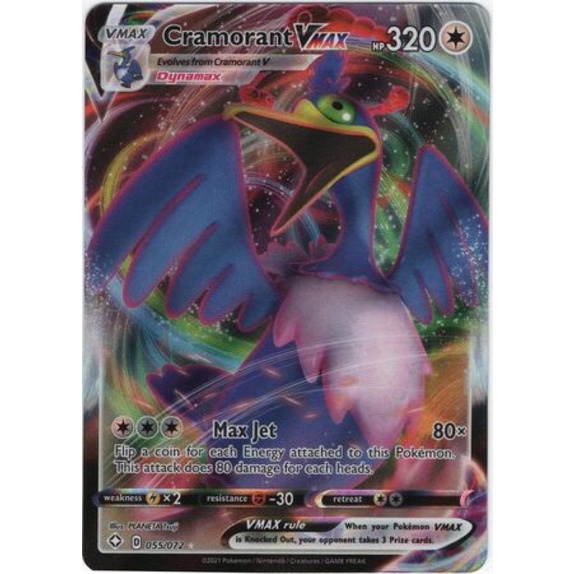 PTCG Pokemon Card / Shining Fates - Cramorant VMAX 55/72 Ultra Rare ...