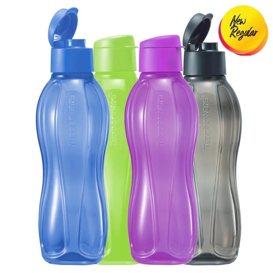 Tupperware Eco Bottle Flip Top 1L OR Screw Cap Air Botol BPA free ...