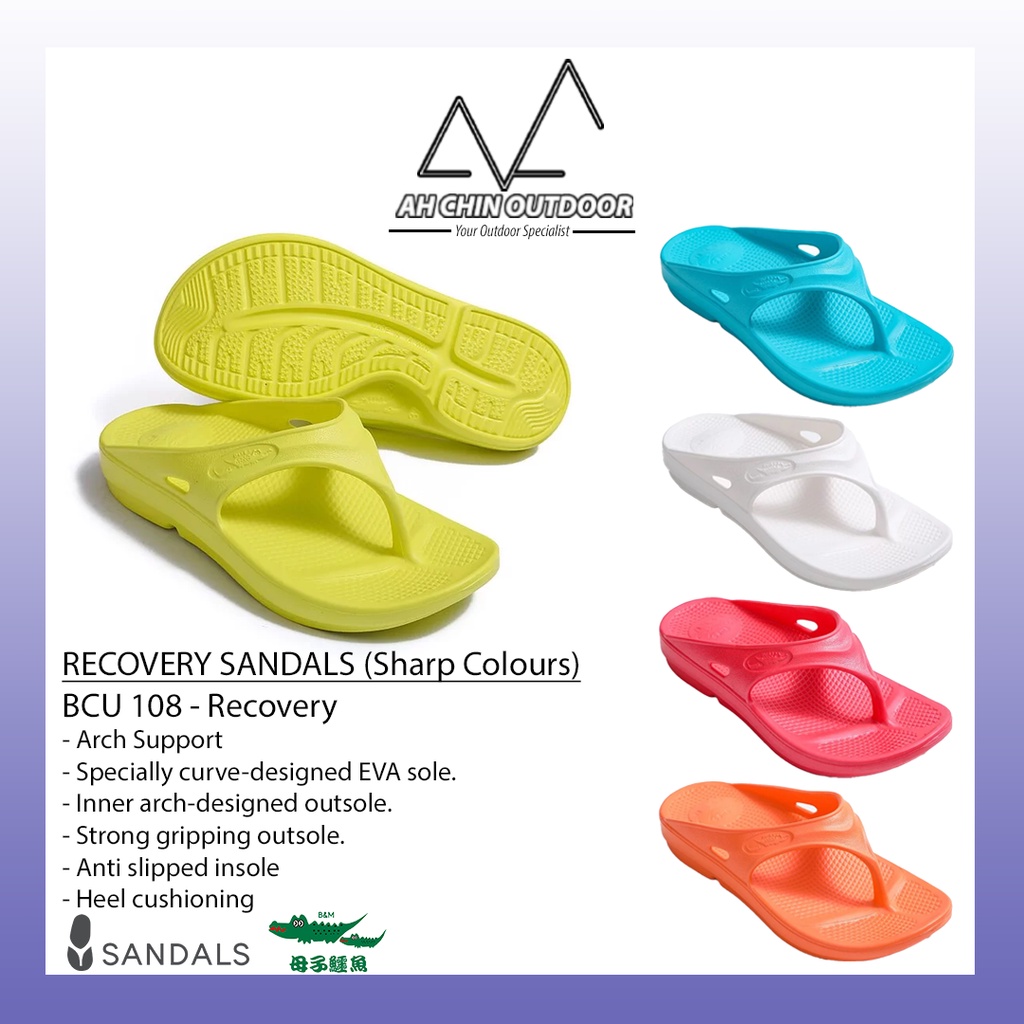Ysandal B&M Caiman : BCU108 - Recovery Sandals (Sharp Colours) | Shopee ...