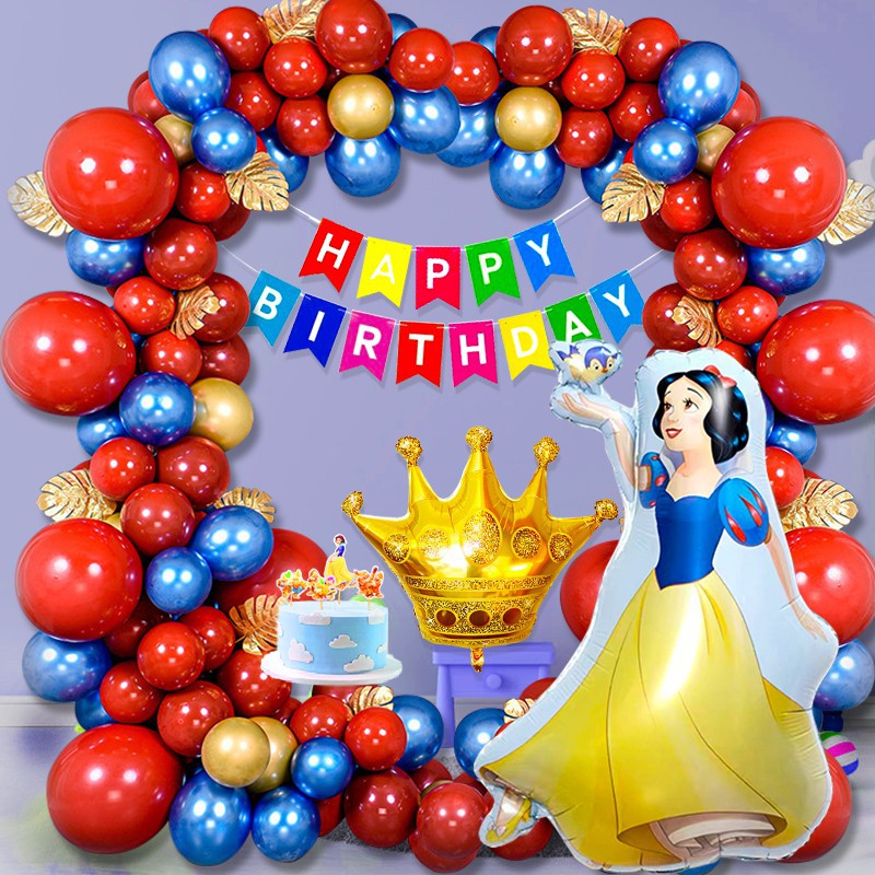 MMTX Disney princess balloon theme set, girl birthday balloon ...