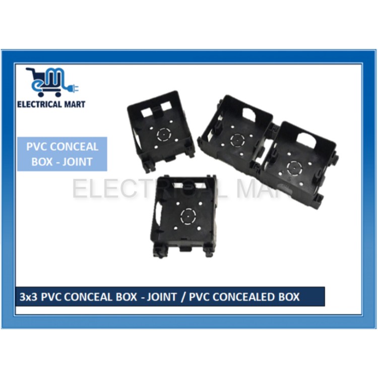 3x3 PVC CONCEAL BOX - JOINT / PVC CONCEALED BOX / SINGLE CONCEAL BOX ...