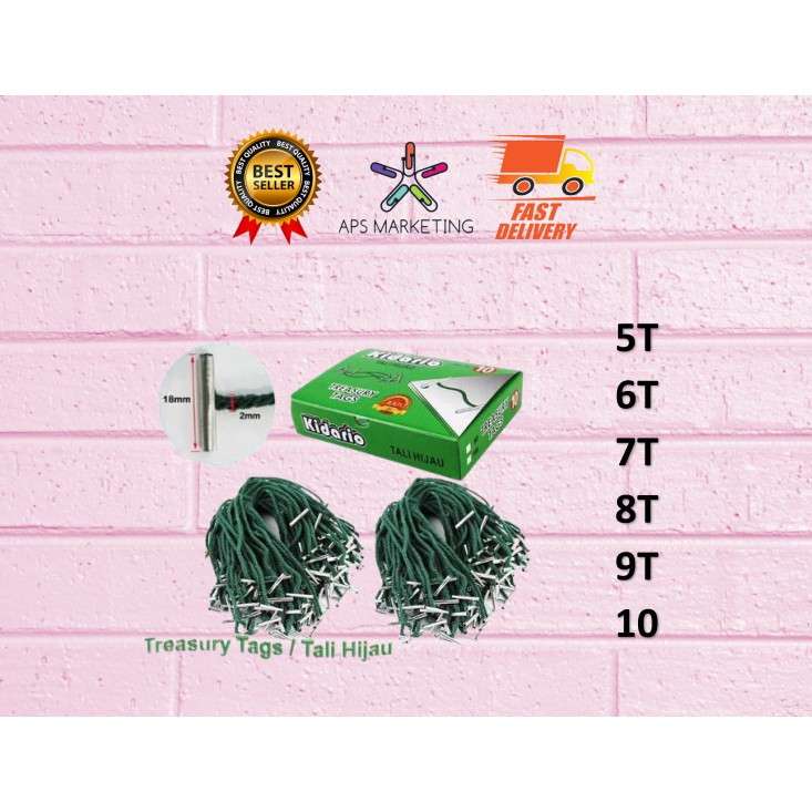 Treasury Tag (Tali Hijau) 5T/6T/7T/8T/9T/10T (80s) | Shopee Malaysia