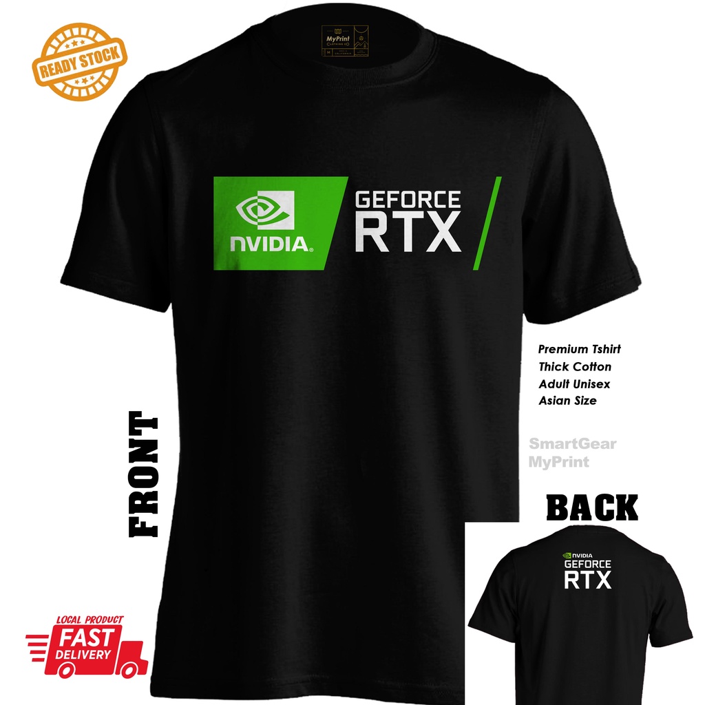 Nvidia Geforce RTX Tshirt Cotton Gaming Intel AMD PC | Shopee Malaysia
