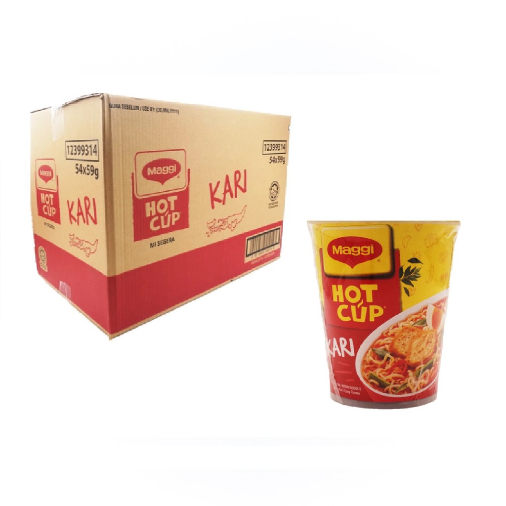 MAGGI Hot Cup Curry 1 Carton (54's x 59g) | Shopee Malaysia
