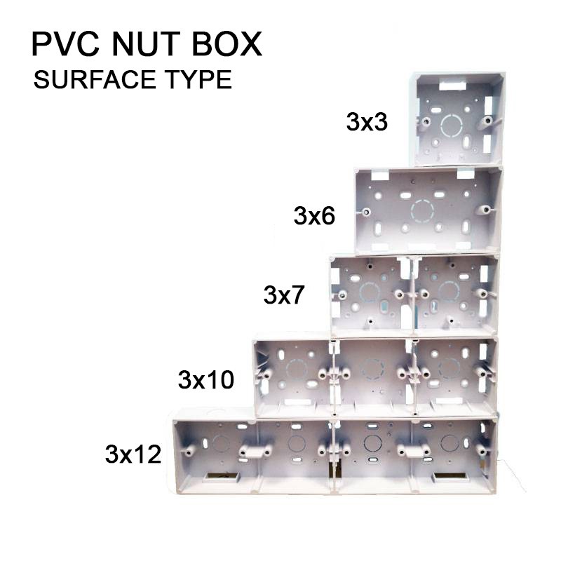 PVC NUT BOX / SURFACE TYPE NUT BOX / ELECTRICAL BOX / SWITCH BASE ...