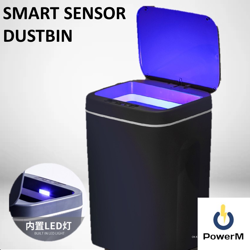 Automatic Touchless Motion Sensor Electronic Dustbin Anti Odor Wide ...