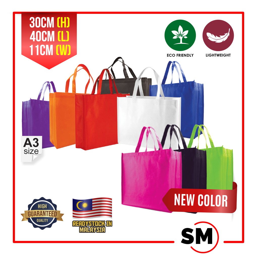 A3 Non Woven Bag 80GSM(Ultrasonic Finishing)/Eco Tote Bag/Recycle Bag ...