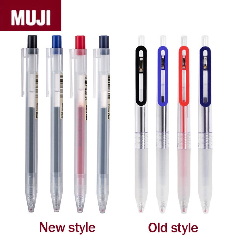 MUJI pen Ballpen Sign pen Black/Red/Blue Gel Ballpoint Pen 0.5mm ...