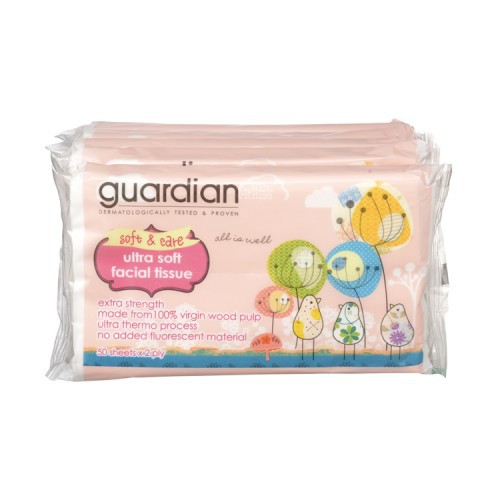 Guardian Ultra Soft Facial Tissue 6x50's | Shopee Malaysia