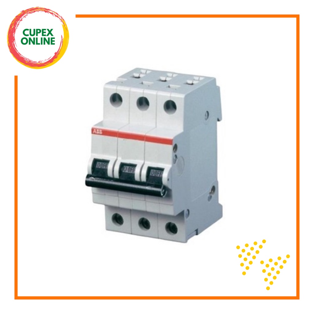 ABB S203P-C16 MCB 16A 3P 25KA C Curve (cupex) | Shopee Malaysia
