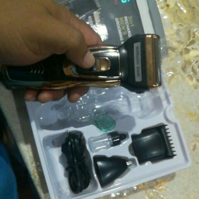 Mesin Pencukur Rambut Cukur Bulu Hidung Jambang Misai 3 in 1 Shaver ...