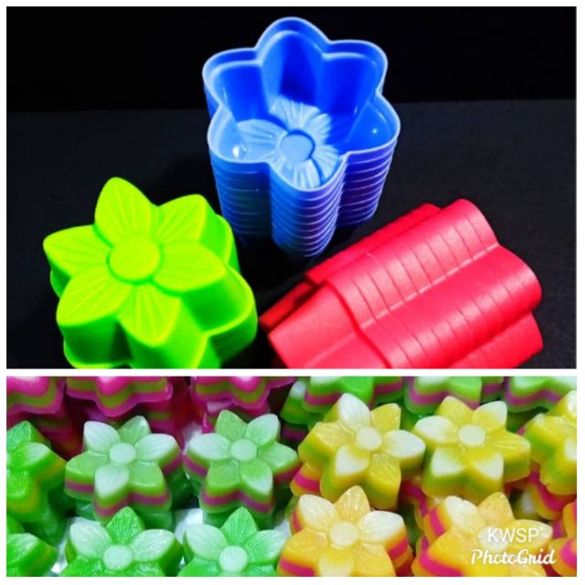 10 Pcs Acuan Bunga Tulip Cantik KA21 /Acuan Puding Bunga/Acuan Kuih ...