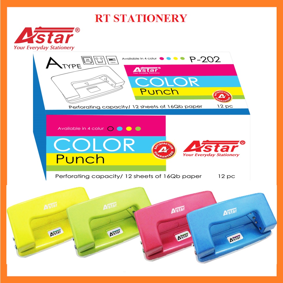 Astar P202 Paper Puncher 2 Holes Punch | Shopee Malaysia