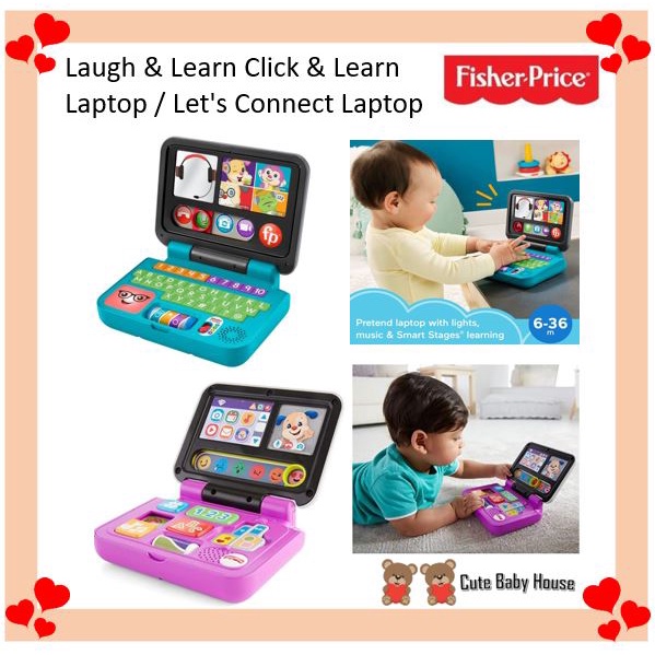 Fisher Price Laugh & Learn Click & Learn Laptop / Fisher Price Laugh ...