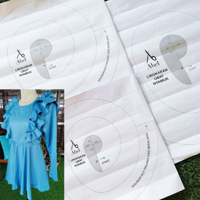 POLA RUFFLE @ POLA LINGKARAN UBAT NYAMUK (READY STOCK) | Shopee Malaysia