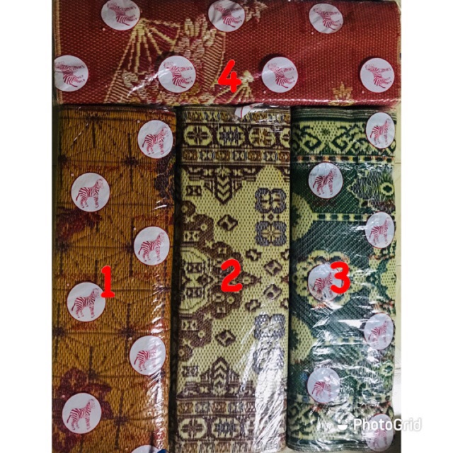 Tikar lipat 3 dan lipat dua cap zebra/tikar lipat thailand | Shopee ...