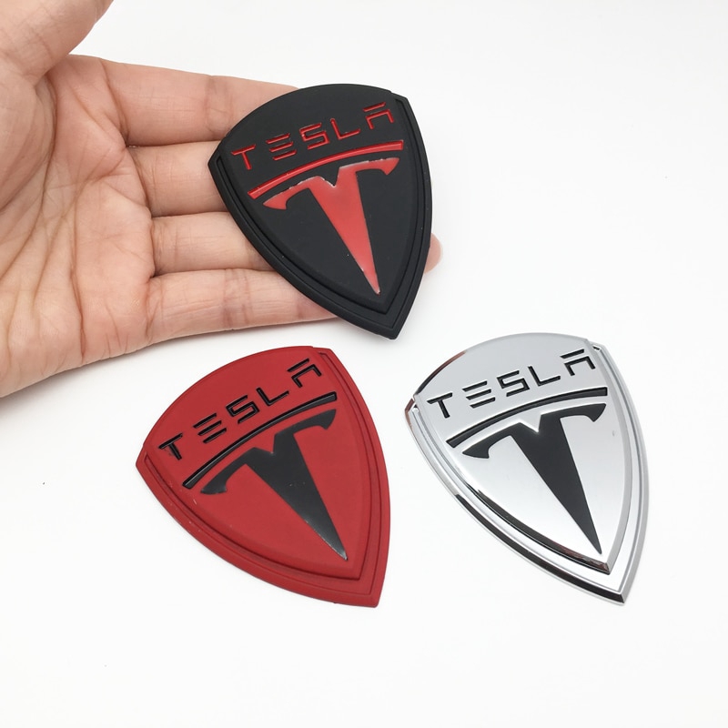 Car Styling 3D Metal for Tesla logo Decal Sticker For Tesla Model 3 ...