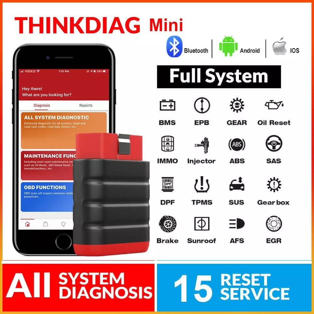 THINKCAR ThinkDiag Mini OBD2 Scanner Android IOS Automotive Easydiag ...