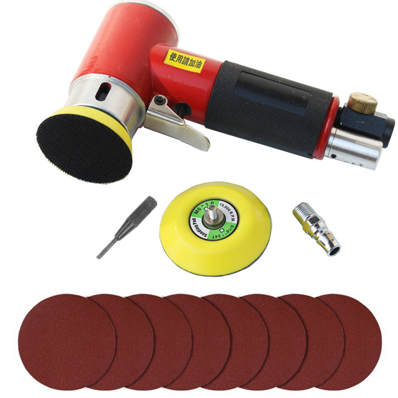 Mini Air Angle Sander Pneumatic Eccentric Orbital Polishing Grinding ...