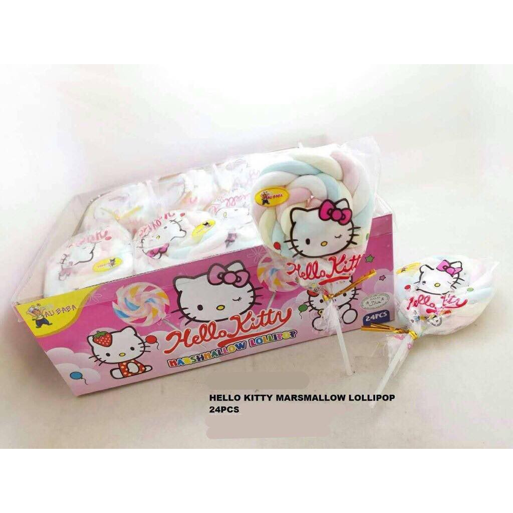 Hello Kitty marshmallow lolipop yummy (super worth) 24pcs | Shopee Malaysia