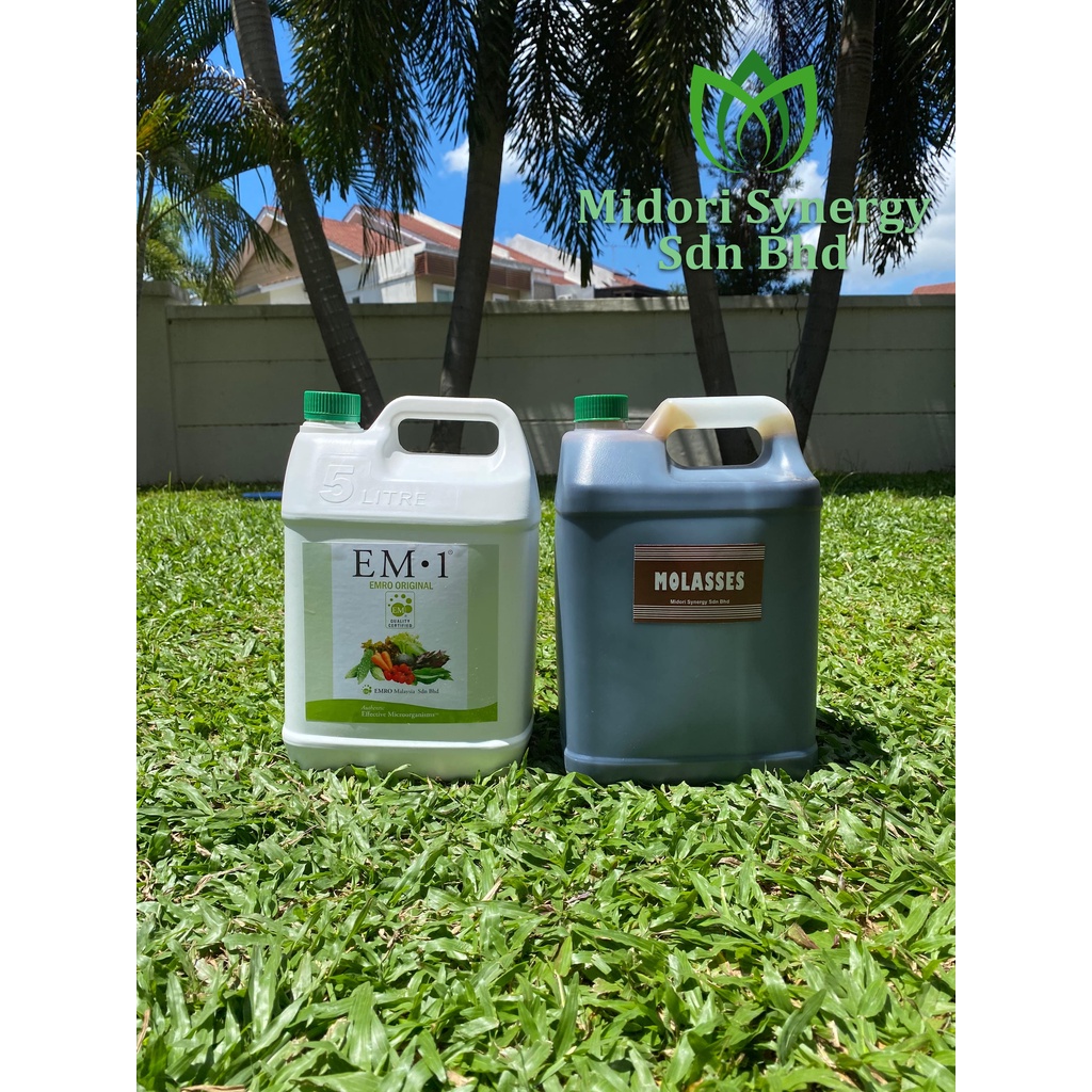 EM1 EM Effective Microorganisms (5 litre) + Molasses (5 litre) | Shopee ...