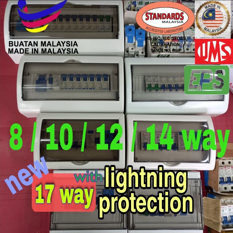 PVC DB BOX | KOTAK SUIS AGIHAN LENGKAP | MCB BOX Full set [DISTRIBUTION ...