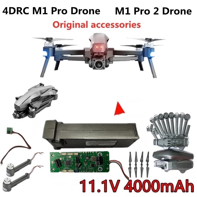 4DRC M1 Pro Drone Arm Blade Propellers Original Accessories Drone Battery Backup Spare Parts For ...