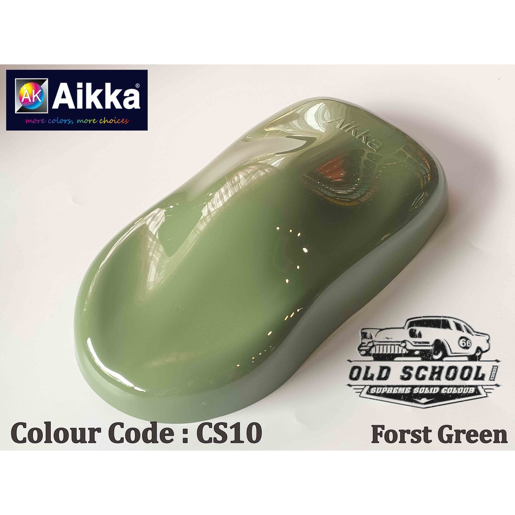 AIKKA CS10 FORST GREEN OLD SCHOOL SUPREME SOLID COLOUR 2K CAR PAINT | Shopee Malaysia