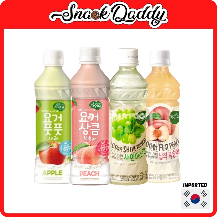 WOONGJIN FOOD Nature's Drinks Yogurt Peach Flat Peach Shine Muscat Yogurt Apple 340ml | Shopee ...