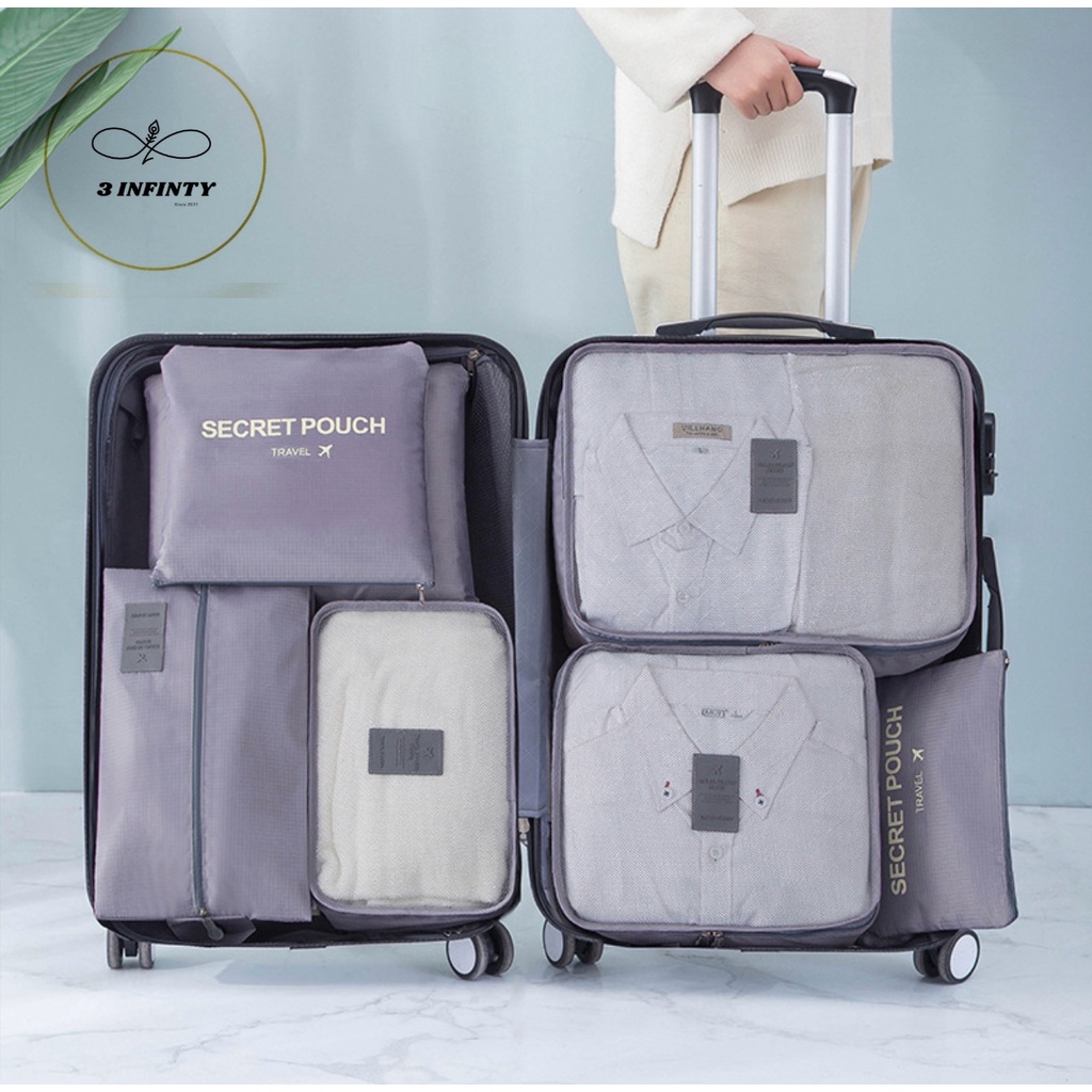 [READY STOCK]6IN1 Travel Organiser Bag/Pouch waterproof clothes storage ...