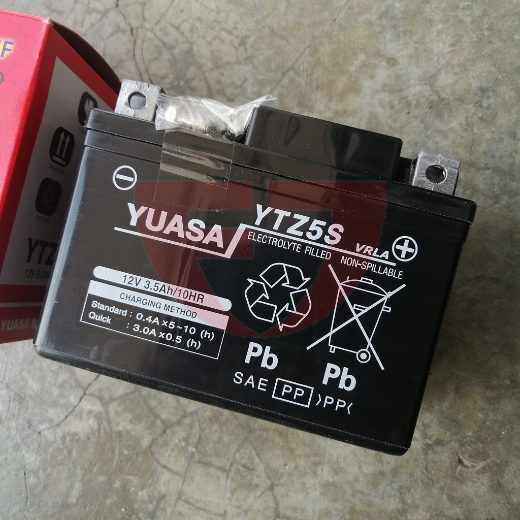 Yuasa YTZ5S MF Battery [100% Original] Y15ZR LC135 V2 | Shopee Malaysia