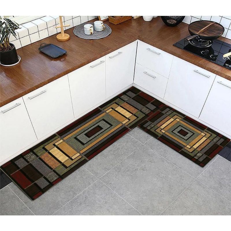 NESOKU Kitchen Mat 2pcs Lapik Kaki Dapur Alas Kaki Dapur Alas Kaki ...