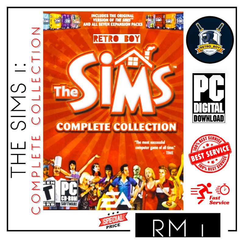 THE SIMS 1: COMPLETE COLLECTION [DIGITAL DOWNLOAD] | Shopee Malaysia
