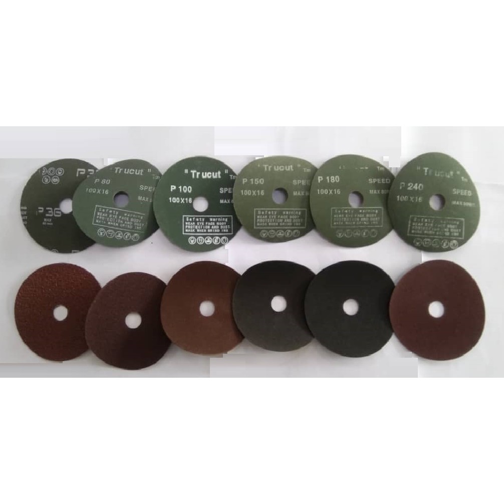 4" Round Grinder Sand Paper Sheet | Shopee Malaysia