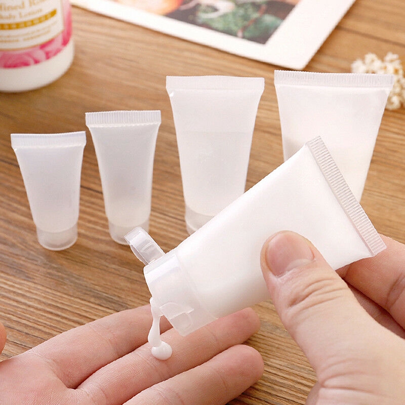 4Pcs Empty Lotion Cream Tubes Squeeze Bottle Dispenser Travel Cosmetic ...