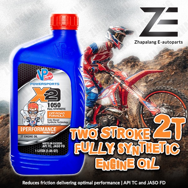 VP RACING X2 1050 2 Stroke 2T Fully Synthetic Engine Oil 1L Off Road ...