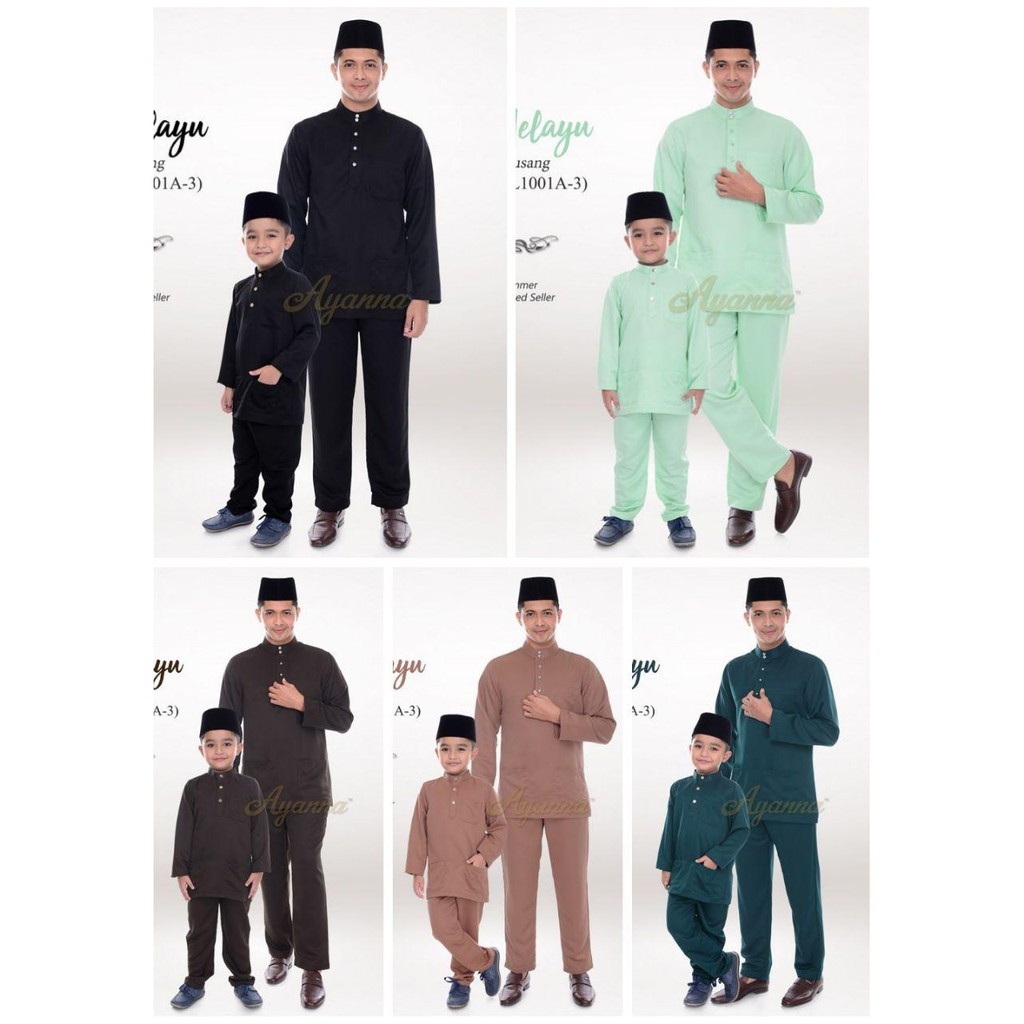 Baju Melayu Cekak Musang Code L1001-3 | Shopee Malaysia