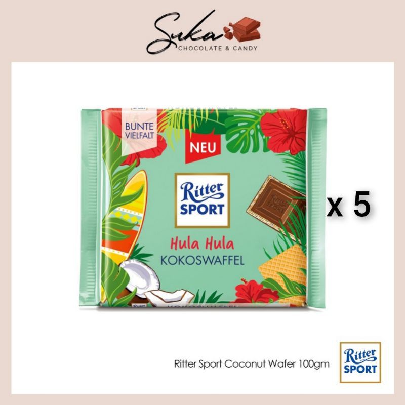 Bundle ritter sport hula hula coconut wafer exp.11/11/2021 | BeeCost