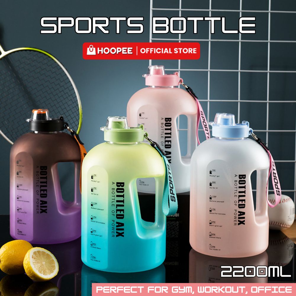 2200ML Large Capacity Colorful Sport Big Water Bottle with Hander Kid ...