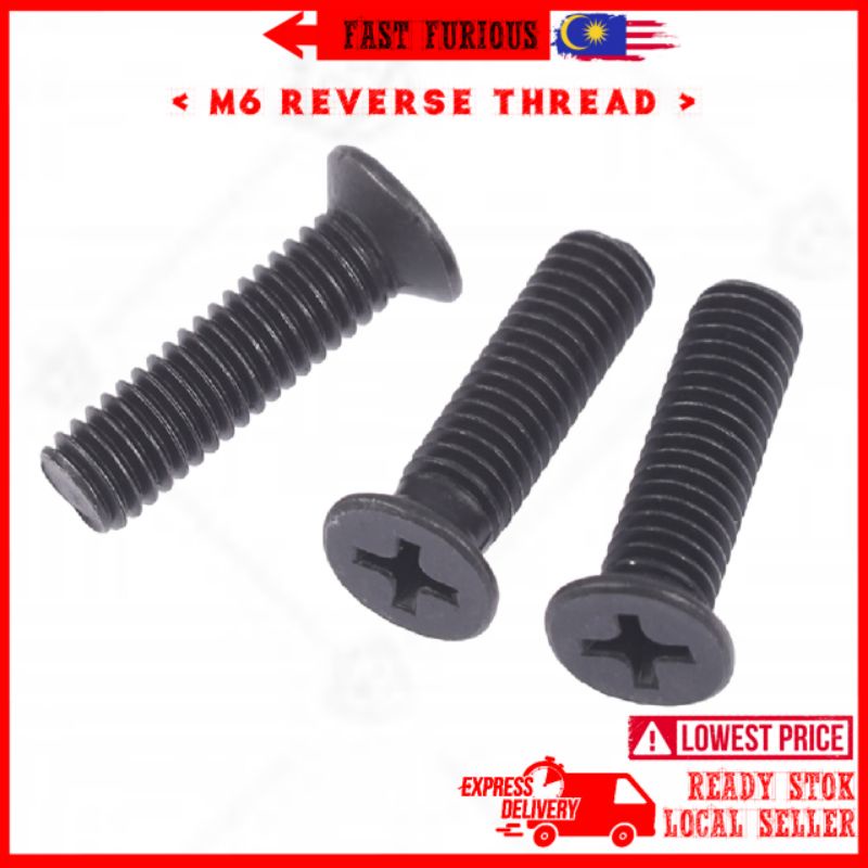 Fixing Screw M6*22 Reverse Thread for 1/2''UNF Drill Chuck Shank ...