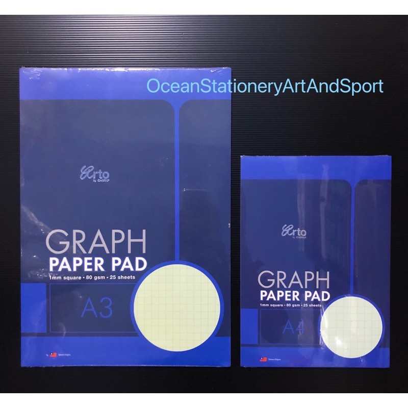 Campap Graph Paper A3/A4 1mm square 80gsm 25sheets | Shopee Malaysia
