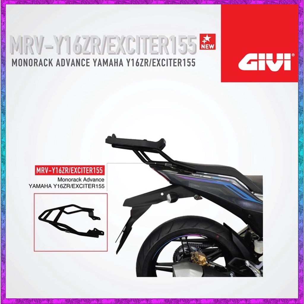 GIVI MONORACK ADVANCE YAMAHA YAMAHA Y16ZR / Y16 RACK WITH / GIVI ...