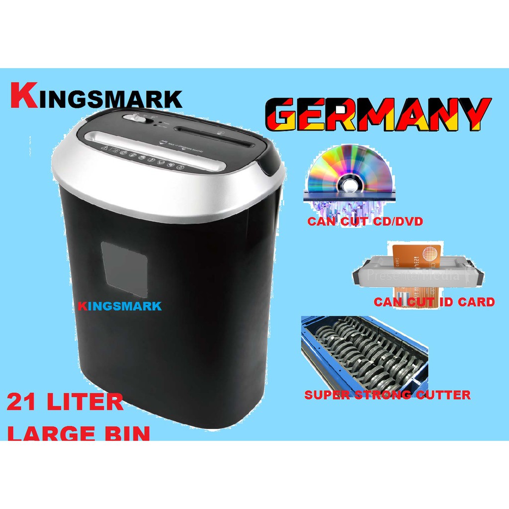 GERMAN POWERFUL CROSSCUT PAPER SHREDDER CUTTER MACHINE 2 YEARS WARRANTY ...